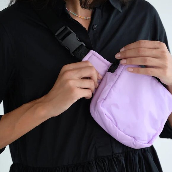 BAGGU | Bags | Nwt Baggu Puffy Fanny Pack Dusty Lilac | Poshmark